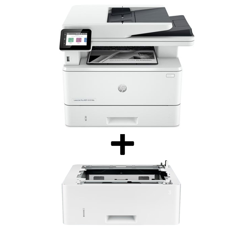 Bundle: HP LaserJet Pro 4101FDN Mono Laser Multifunction Printer Duple