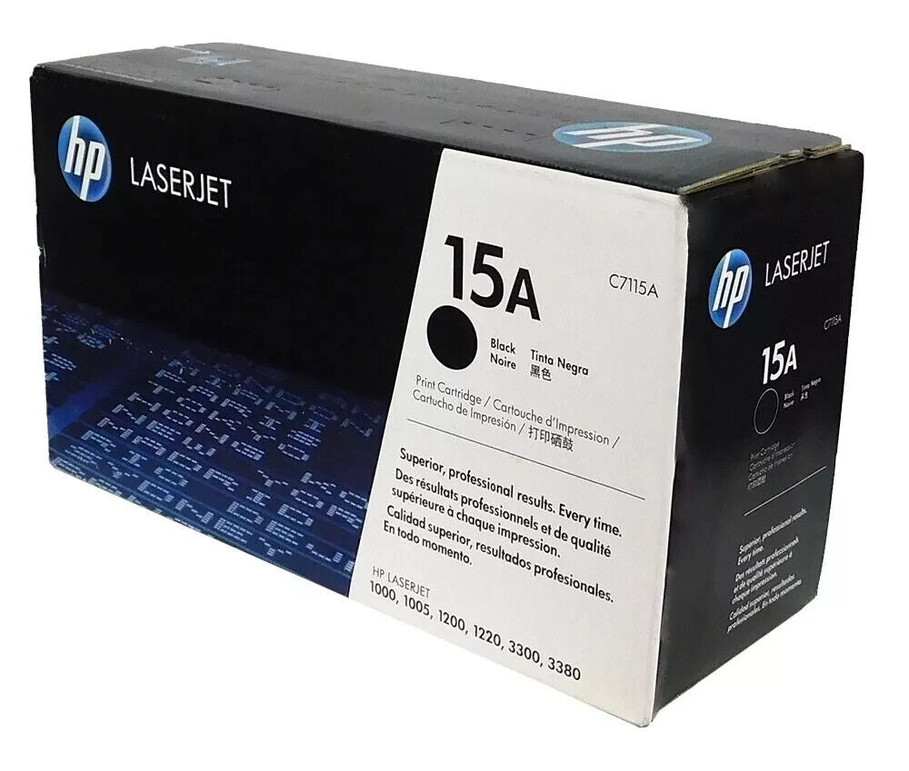 Genuine HP 15A Black LaserJet Toner Cartridge (C7115A) – 2,500 Pages