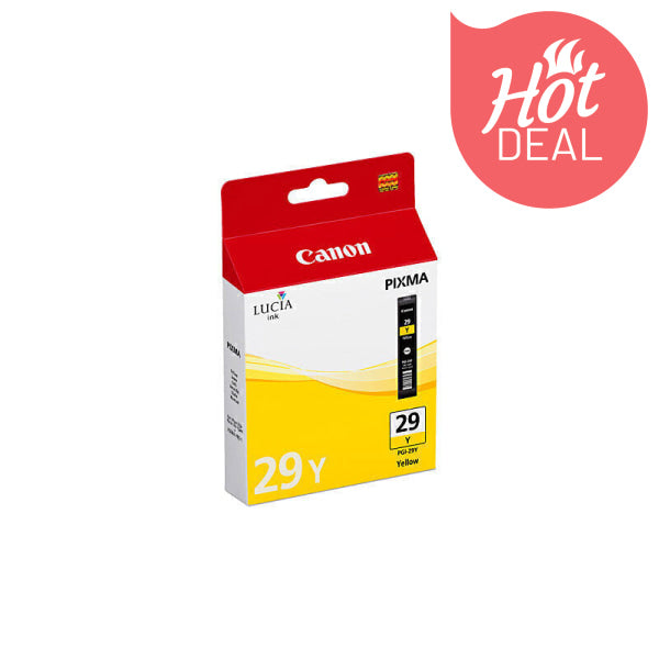 Genuine Canon PGI29Y YELLOW Ink Tank/Cartridge for PRO1 Printer (290 P