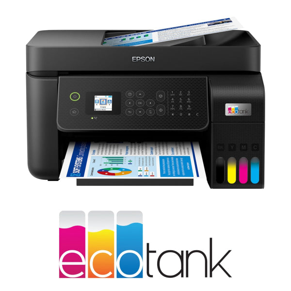 Epson WorkForce ET-4700 4in1 Ink Tank Wireless Printer+FAX T522 Ink Bottle [C11CG85508]