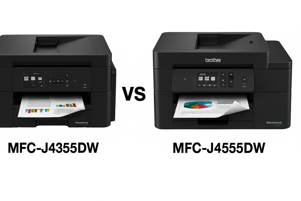 Brother MFC-J4355DW vs MFC-J4555DW Review | New INKvestment Printers