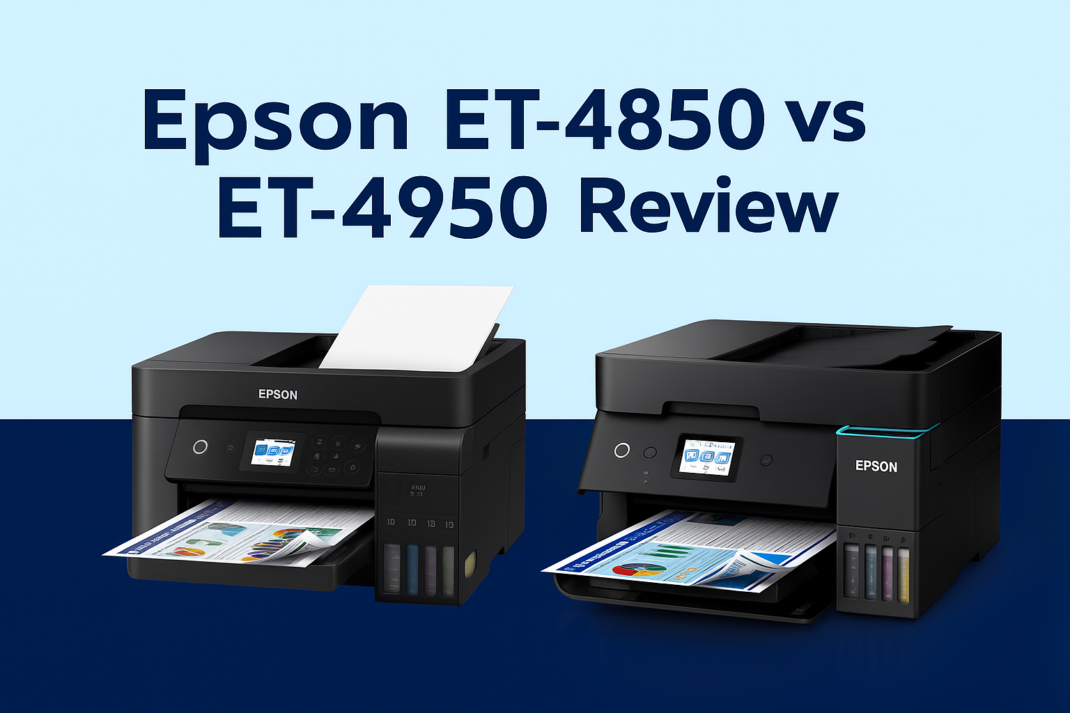 Epson EcoTank ET-4950 vs. ET-4850: Which Multifunction Printer Should