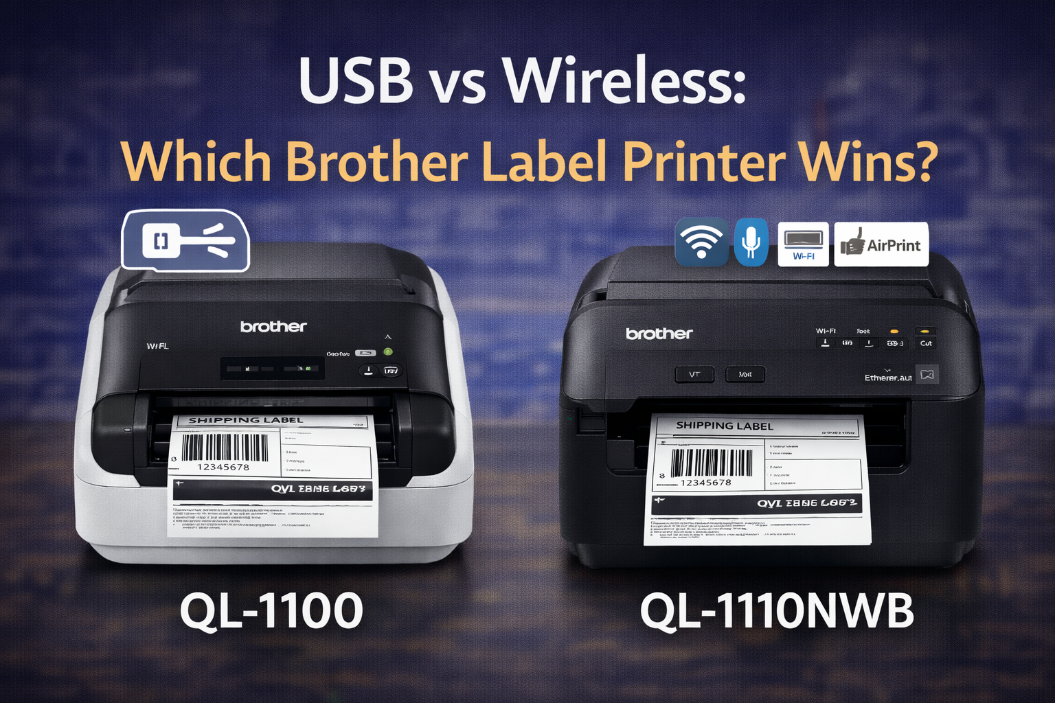 Brother QL-1100 vs QL-1110NWB Label Printer Review (Australia)