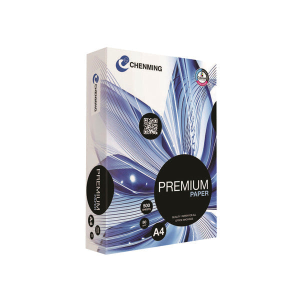 1x Ream CHENMING Multipurpose A4 80gsm White Premium Paper (500 Sheets)