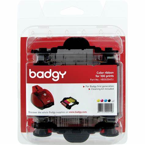 Evolis Badgy YMCK Color Ribbon for 100 Prints for Badgy 100/200 [CBGR0