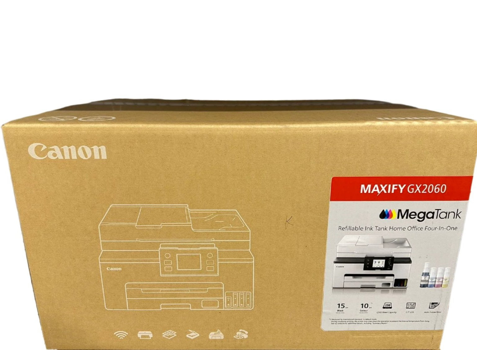 Canon MegaTank GX2060 Colour Ink Tank Multifunction Printer+FAX+ADF ...