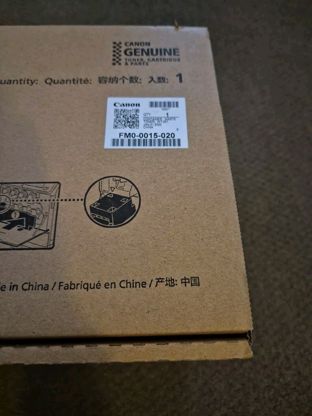 Genuine Canon WT-201 Waste Toner Box 6608B002AA | OzToner.au