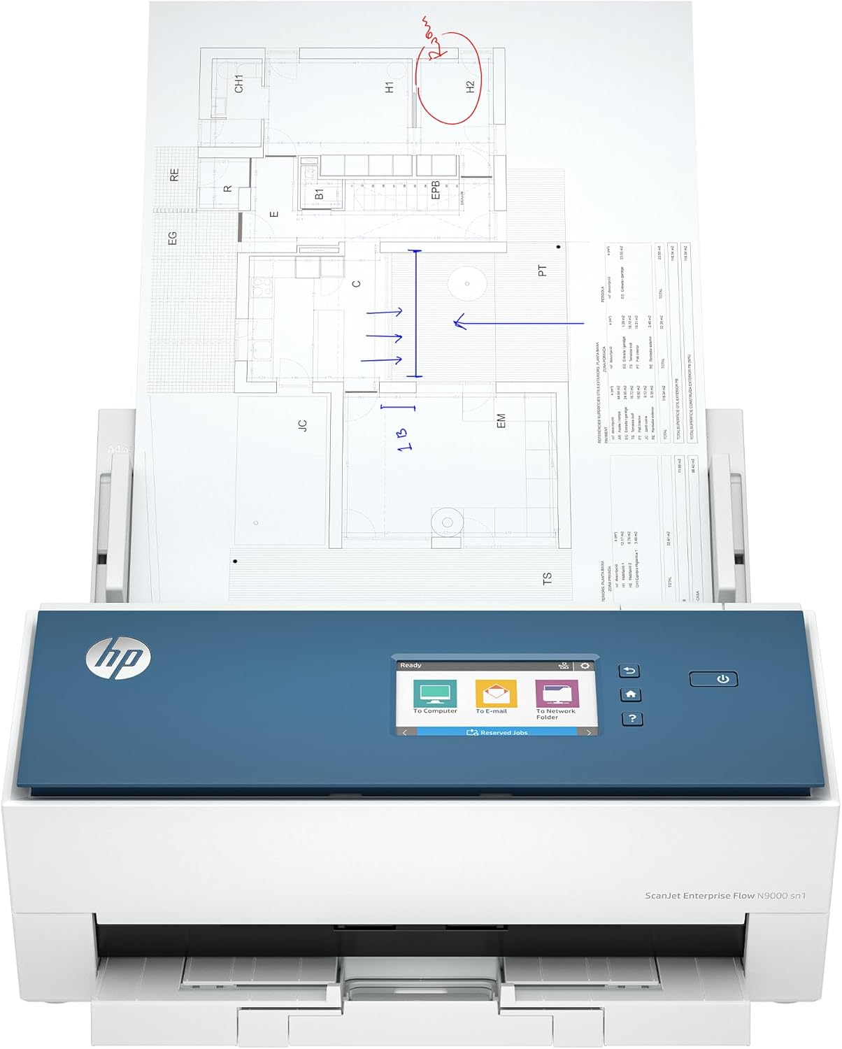 HP ScanJet Enterprise Flow N9000 sn1 A3 Document Scanner 80PPM [8Q4W1A]