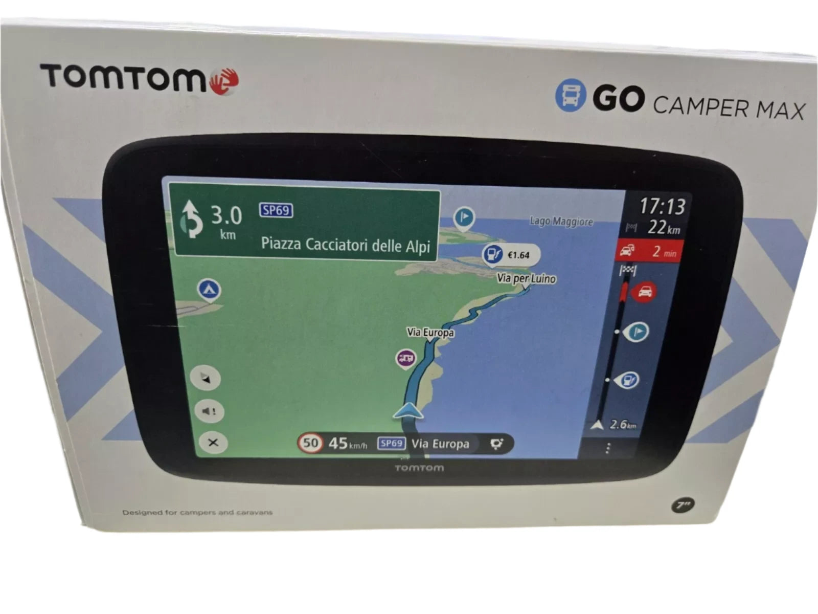 TomTom 7" GO Camper Max Navigation System GPS+World Map+Caravans+Motorhome