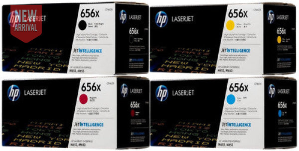 Genuine HP 656X Toner Cartridge Set: HP CF460X + CF461X+ CF462X ...