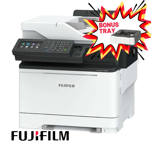 Bundle: Fujifilm ApeosPort C3830SD A4 Colour Laser MFP Printer+BONUS:5
