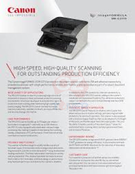 Canon imageFORMULA DRG2090 A3 Business Production Document Scanner 90P