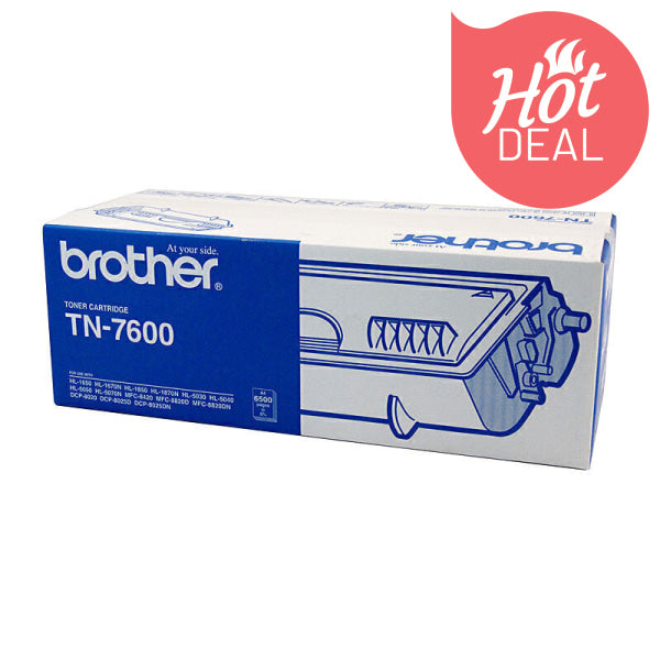 Genuine Brother TN7600 BLACK Toner Cartridge for HL5040/HL5050/HL5070N ...