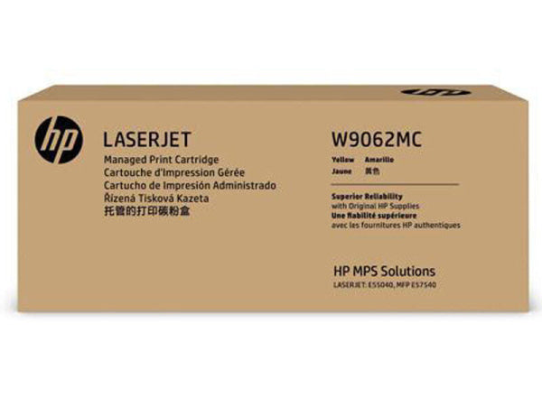 Genuine HP W9062MC Yellow Toner Cartridge for E55040dn/E57540dn | 12.5K ...