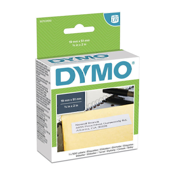Genuine Dymo LabelWriter White Labels 19mm x 51mm (S0722550)
