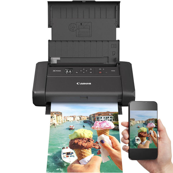 Canon PIXMA TR150 Mobile Printer - Ex-Demo | WiFi, Battery Powered | 12 ...