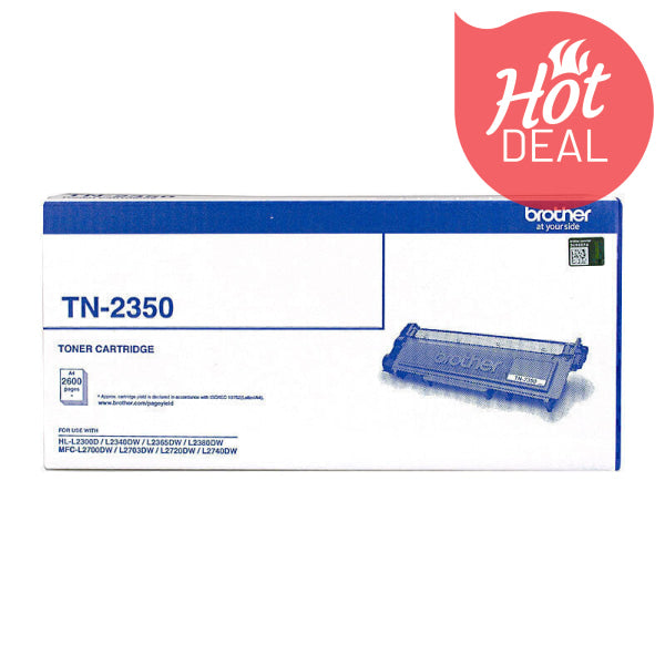 Genuine Brother TN-2350 BLACK Toner Cartridge for HL-L2300D L2305W L23