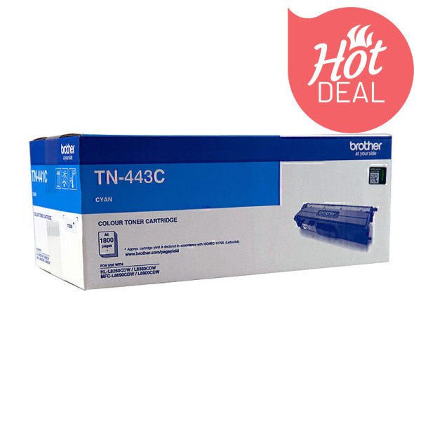 Brother TN443C Cyan Toner Cartridge for HL-L8360cdw HL-L8260cdw (4K)