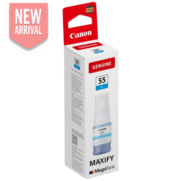 Genuine Canon GI-55C Cyan Ink Bottle | 3,000 Pages Duty Cycle | OzToner.au