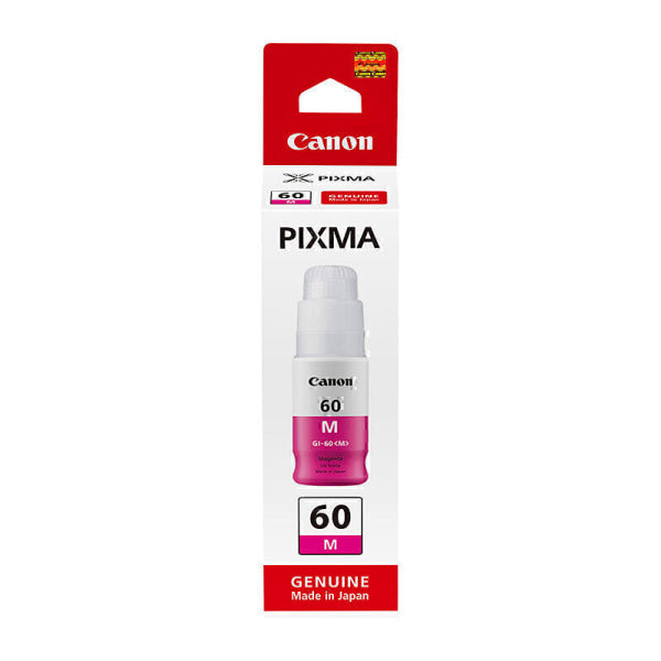 Genuine Canon GI60 Magenta Ink Bottle | Long-Lasting Prints for Canon ...