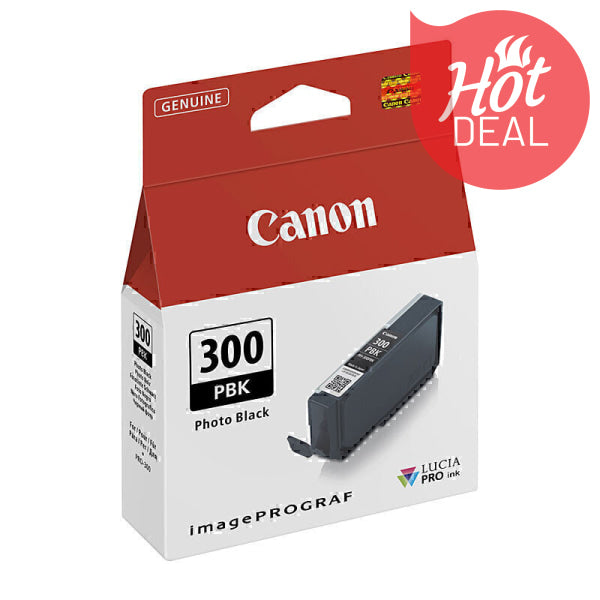 Genuine Canon PFI-300PBK Photo Black Ink Cartridge for Pro-300 Printer