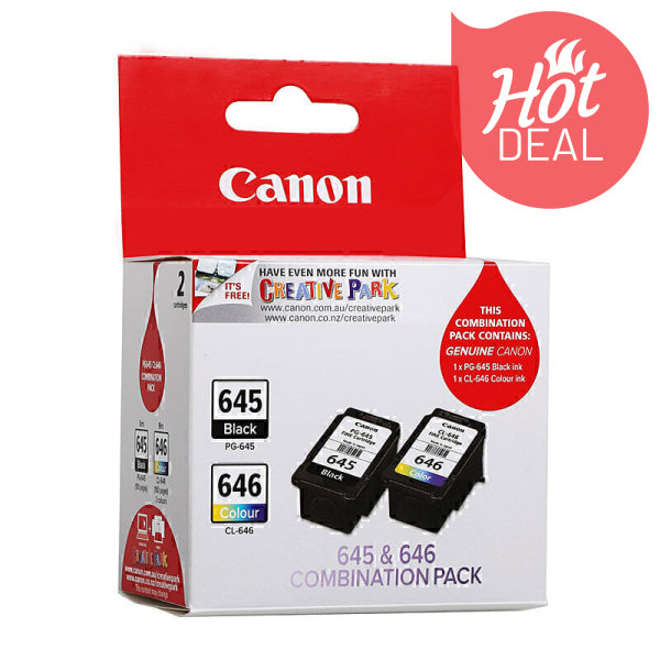 Genuine Canon PG645+CL646 TWIN Pack for TS3160 TS3165 TS3460 TS3465 TR