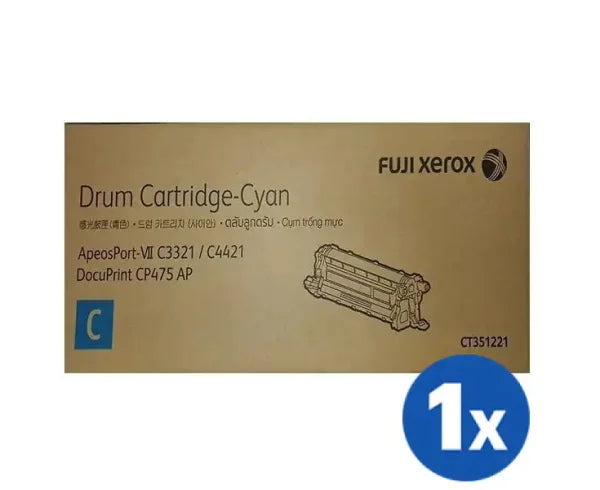 Genuine Fuji Xerox CT351221 Cyan Imaging Drum Unit - DocuPrint CP475 ...