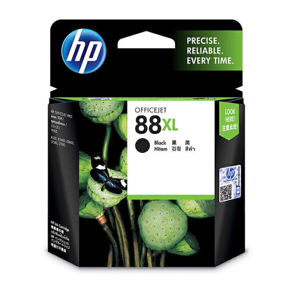 Genuine HP 88XL Black Ink Cartridge (C9396A) | 2,350 Pages | Compatible ...