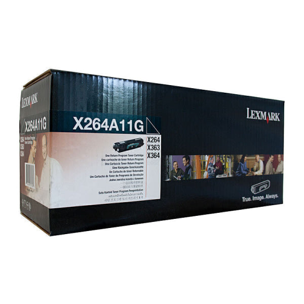 Genuine Lexmark X264A11G BLACK Toner Cartridge for X264DN/X363DN/X364D