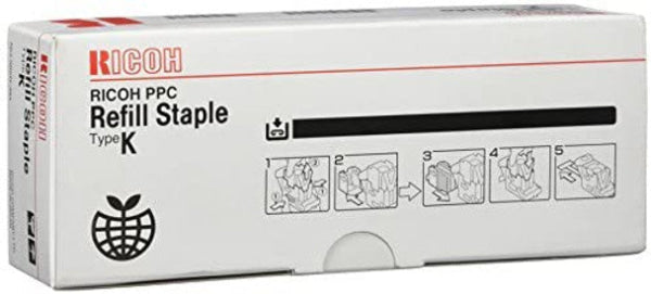 Genuine Ricoh 410802 Staple Refill Type K – For SR3110 / SR3120 Finishers
