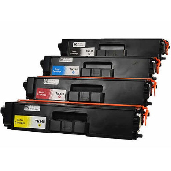 4 Pack Premium Compatible Brother TN-348 C/M/Y/K Toner Set High Yield