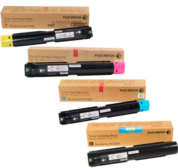 Genuine Fuji Xerox DocuCentre IV-C2260 Toner Cartridge Set-CT201434 ...
