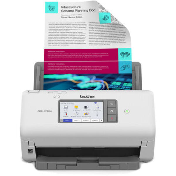 Brother ADS-4700W Professional Desktop Document Scanner | Fast 40ppm ...