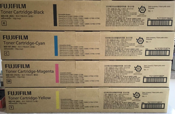 Genuine Fuji Xerox DocuCentre-IV C5580 C6680 C7780 Toner Cartridge Set ...