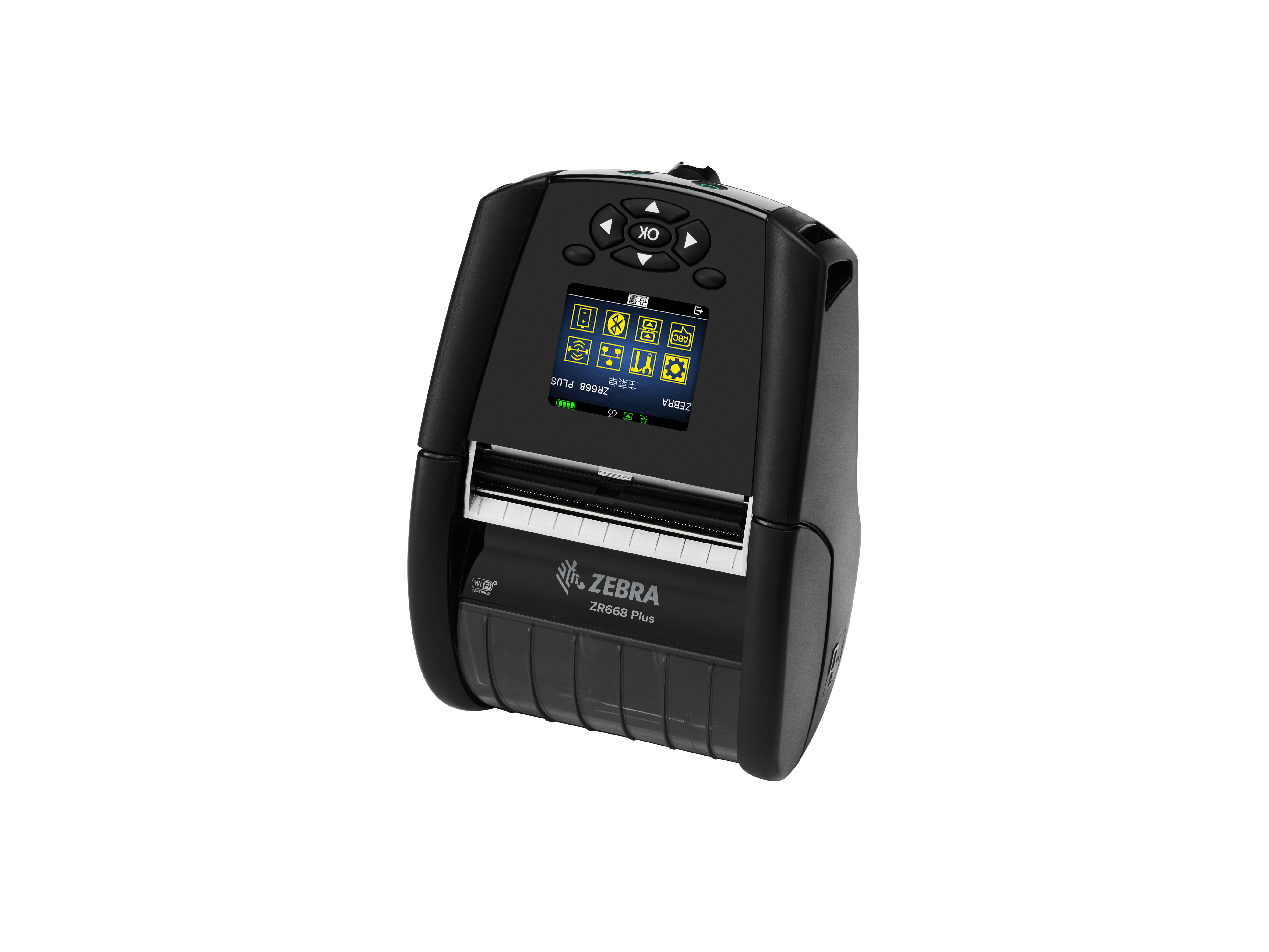 Zebra ZR668 Plus Mobile Label & Barcode Printer WiFi/Bluetooth 203dpi